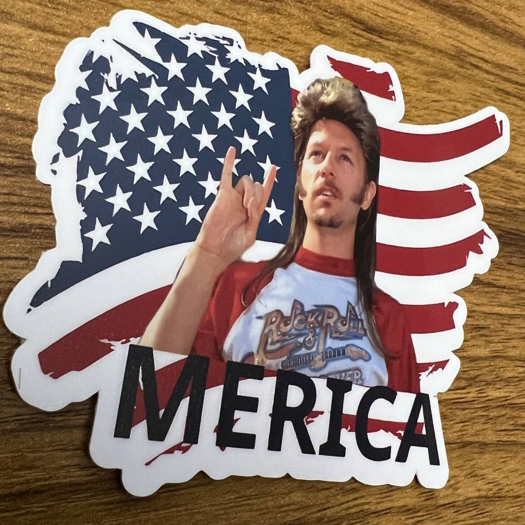 Joe Dirt Sticker "merica" Vinyl Sticker - Etsy