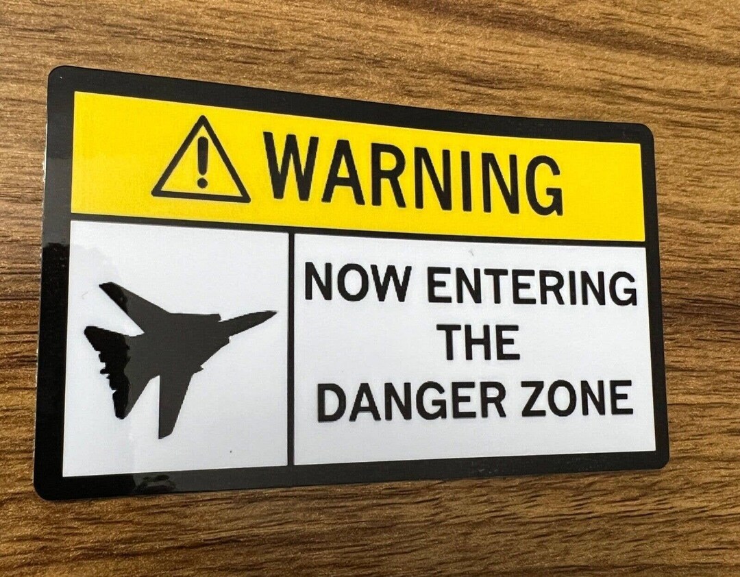 Warning Label "danger Zone" Vinyl Sticker Decal - Etsy
