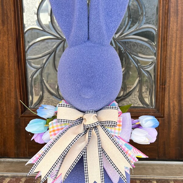 Large Flocked Bunny - Etsy