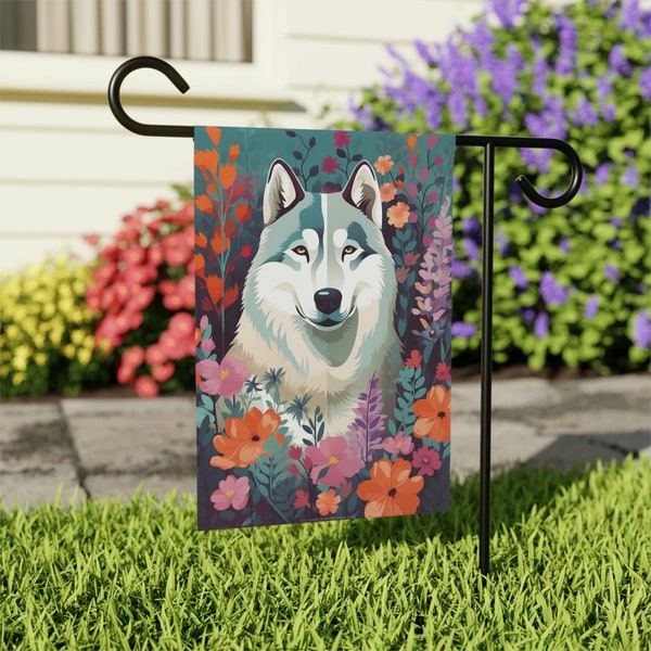 Siberian Husky Flag - Etsy