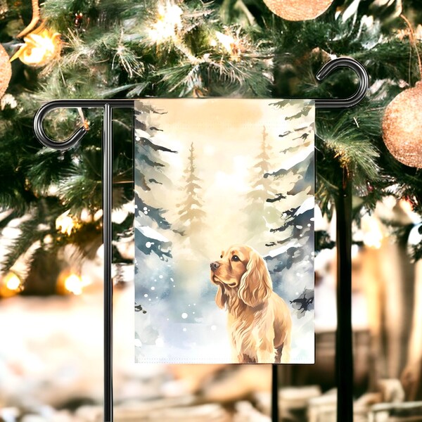 Cocker Spaniel Garden Flag - Etsy