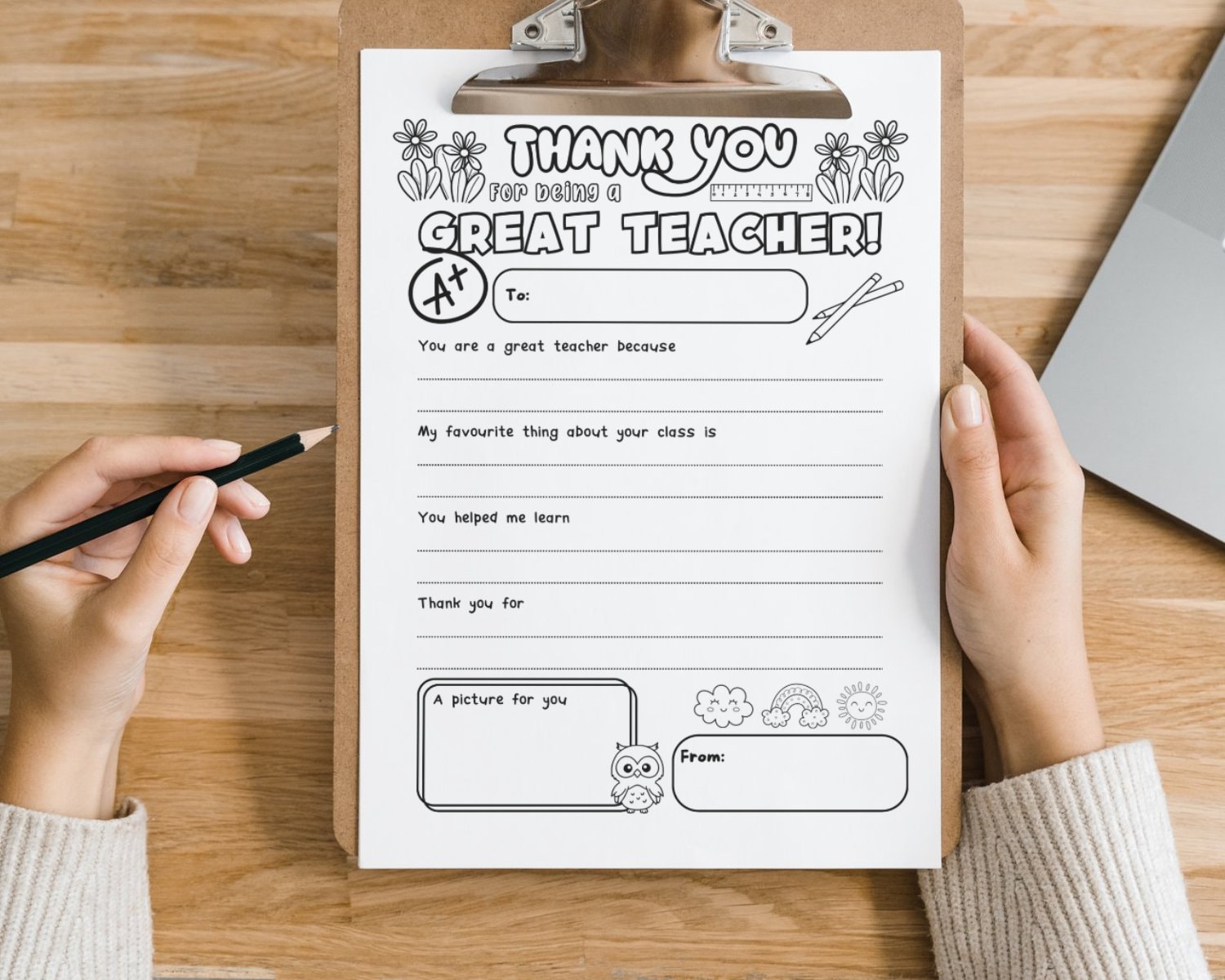 Teacher Appreciation Printable Week Gift, Thank You Teacher Gifts ...