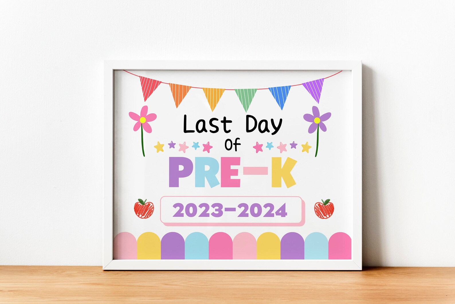 Last Day of School Sign, Printable Last Day of Pre-k Signs School ...