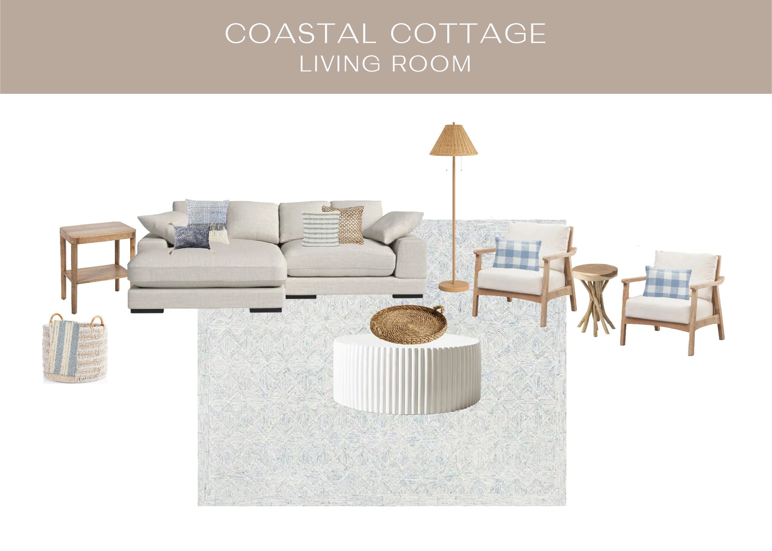 Coastal Cottage Mood Board | Interior Design Services | E-design ...