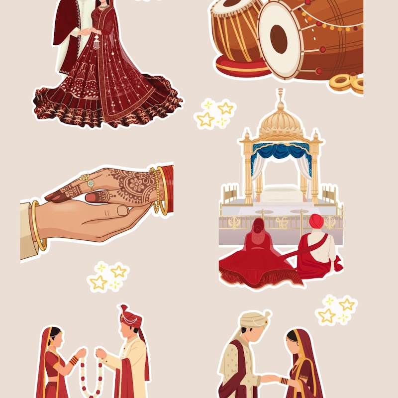 India Stickers Scrapbook - Etsy