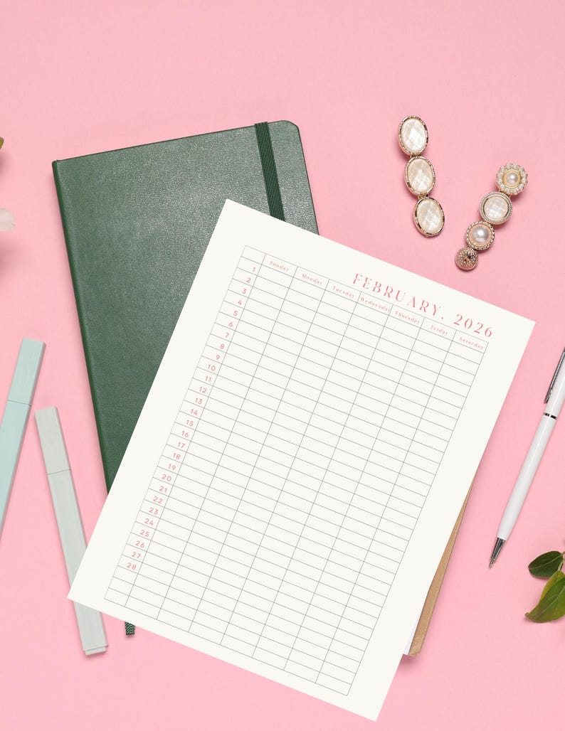 2026 Digital Planner | Peachy Gray Floral, Monthly & Daily (canva ...