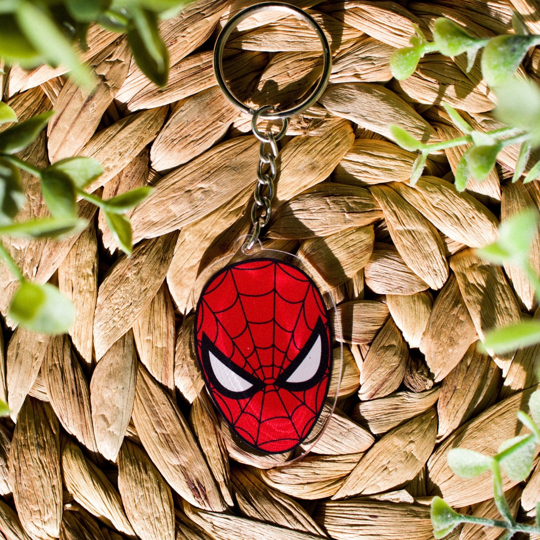Spider-man Keychain Avengers Marvel MCU Keychain Acrylic - Etsy