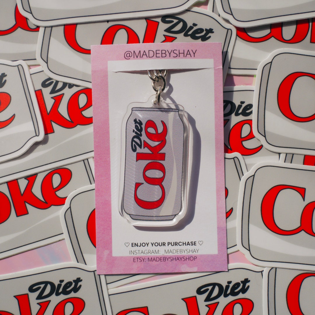Diet Coke Keychain Acrylic Keychain Aesthetic Keychain Cute Keychain - Etsy
