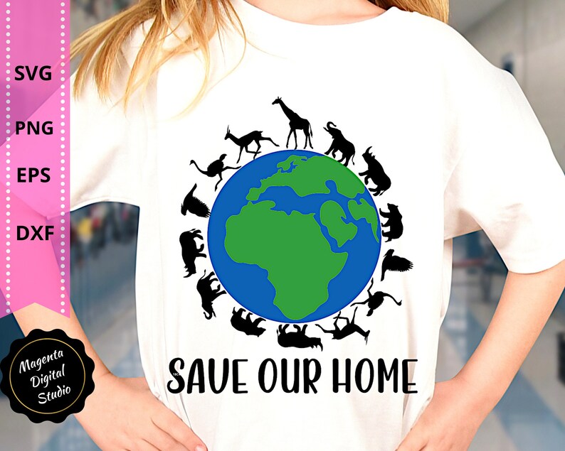 Earth Day SVG Save Our Home SVG Eco Friendly SVG Silhouette - Etsy