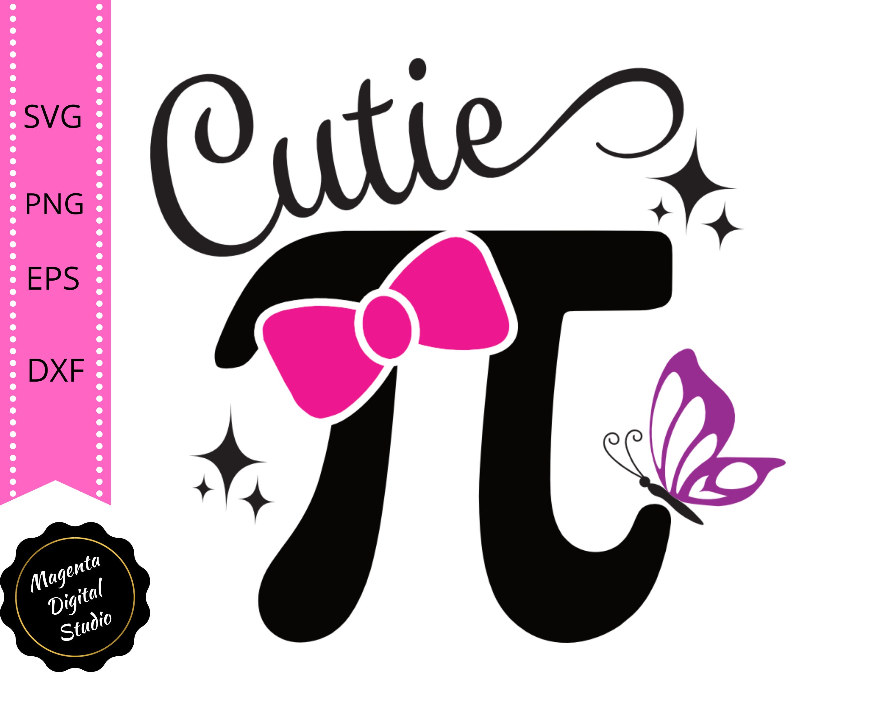 Cutie Pi Day SVG | SVG Vinyl Cut File for Cricut and Silhouette |pi Pie ...