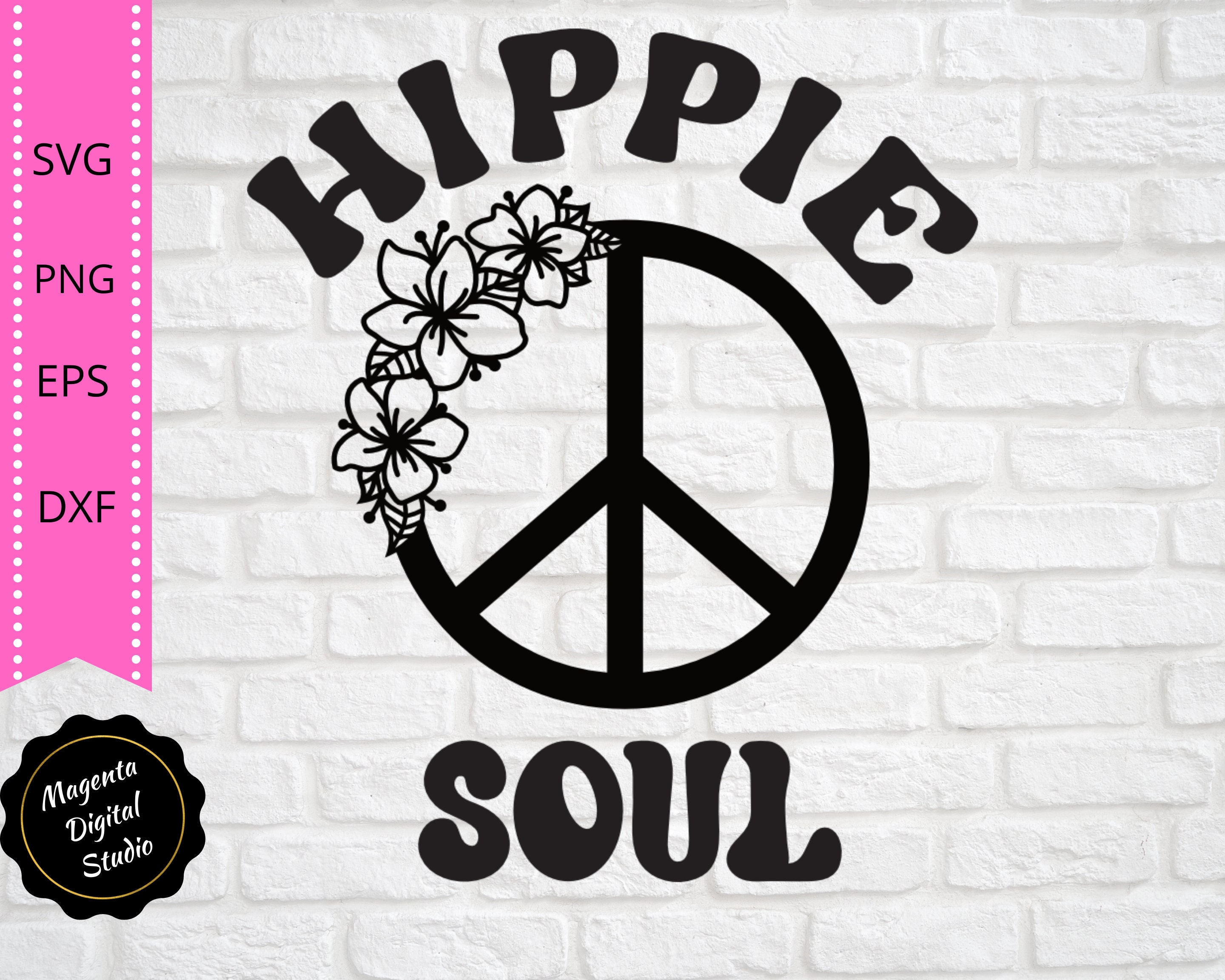 Hippie Soul SVG Bohemian Svg Boho SVG Retro Svg Summer - Etsy