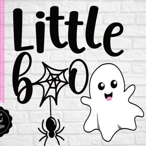 Little Boo SVG | Cute Halloween SVG | Kids Tshirt SVG | Kids Halloween ...