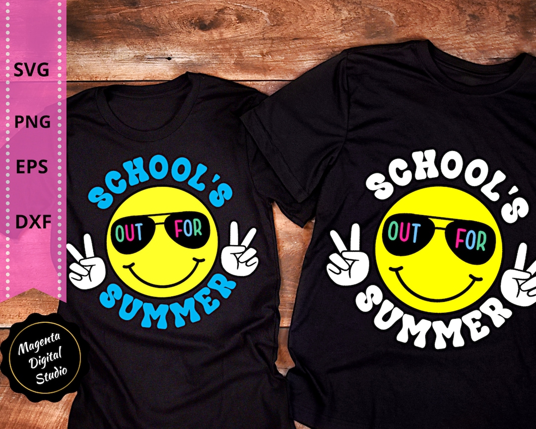 Schools Out for Summer Svg | Groovy Smiley Face SVG | Last Day of ...
