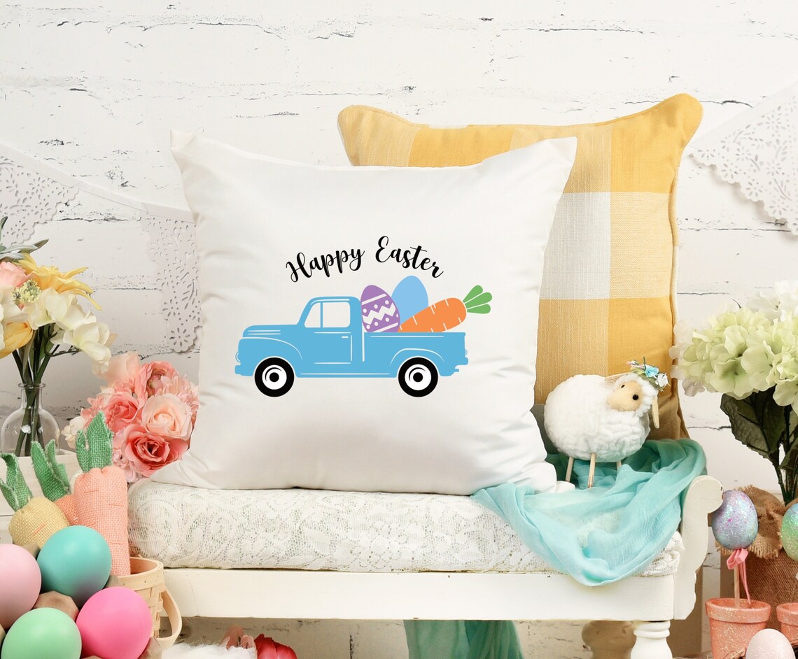 Vintage Easter Truck SVG Egg Svg Easter EGGS Carrot Svg | Etsy