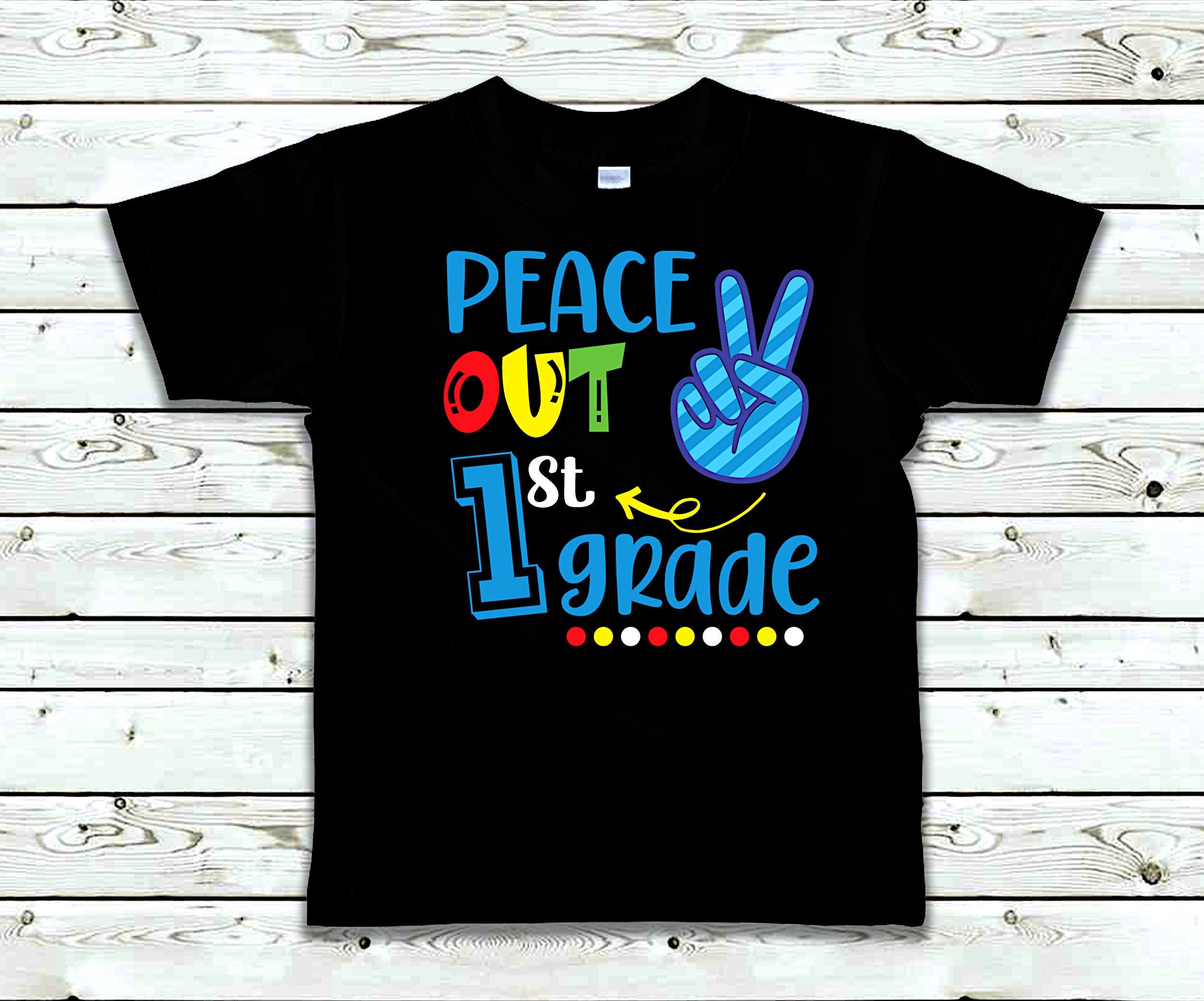Peace Out 1st Grade Svg Last Day of School SVG 1st Grade - Etsy