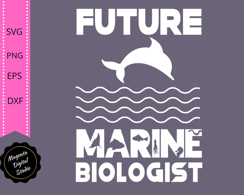 Future Marine Biologist Svg | Dolphin Svg, Silhouette Cut File | Career ...