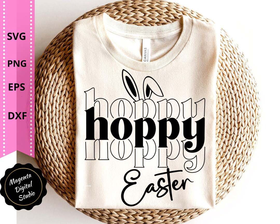 Funny Hoppy Easter Svg for Cricut, Silhouette Cut File | Easter SVG - Etsy