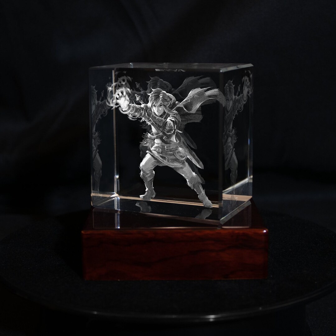 The Legend of Zelda 3D Crystal, Gamer Gift, Tears of the Kingdom, Zelda ...