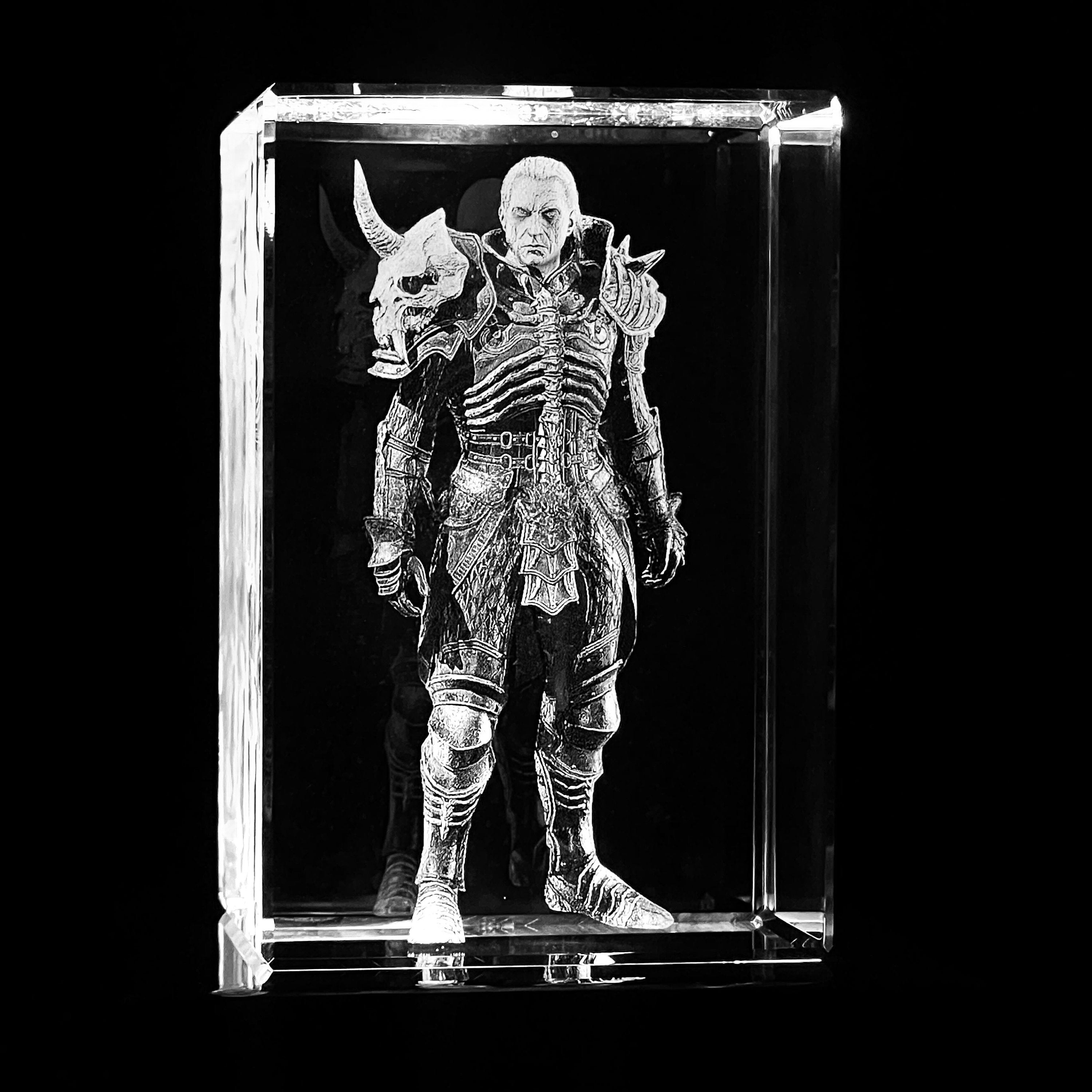 Necromancer 3D Photo Crystal Gamer Gift RPG Lover Game Room - Etsy