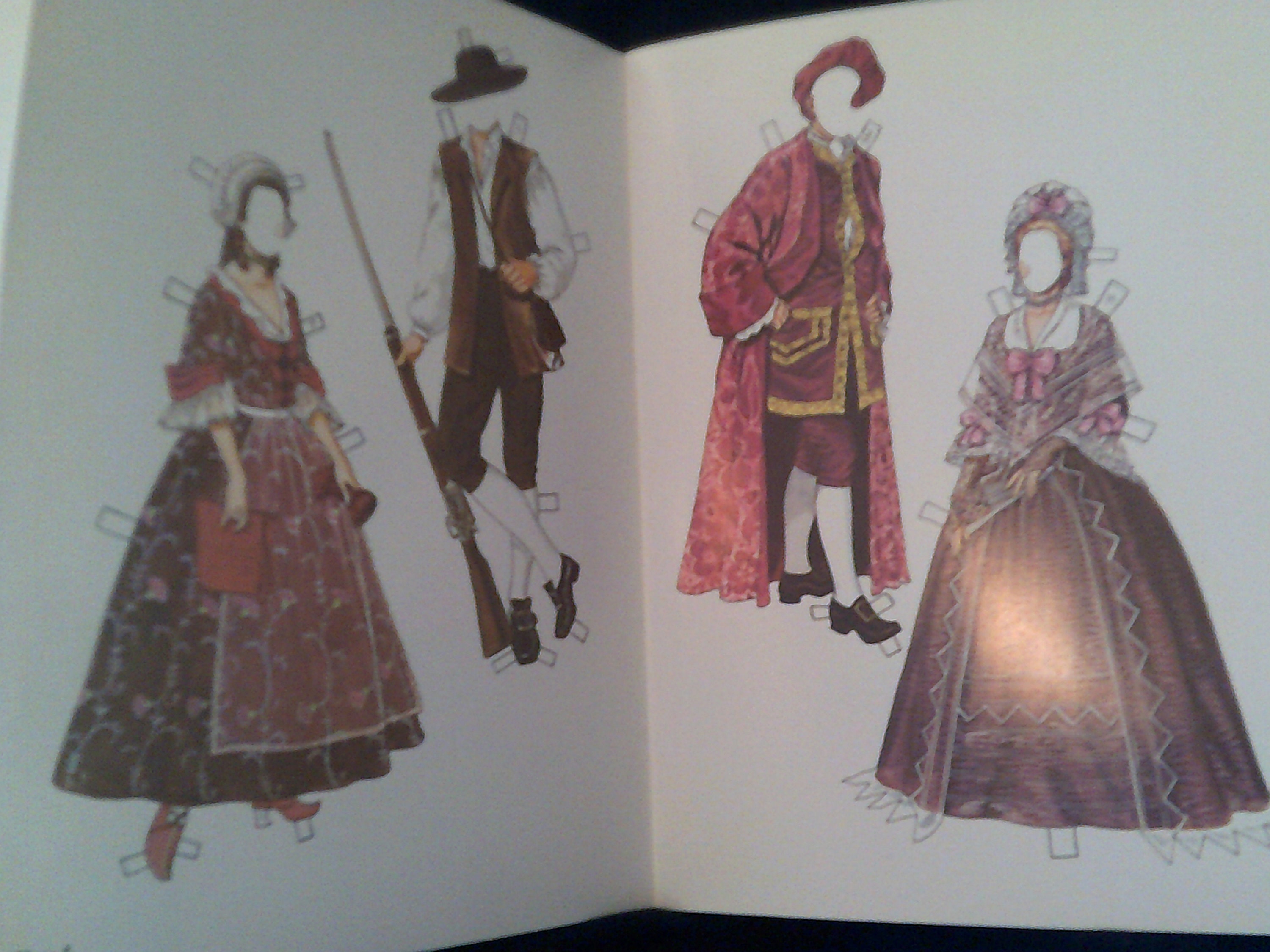 AMERICAN FAMILY of the Colonial Era Paper Dolls in Full Color Uncut - Etsy