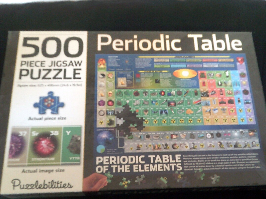 Periodic Table 500 Piece Jigsaw PUZZLE by Puzzlebilities Hinkler Books ...