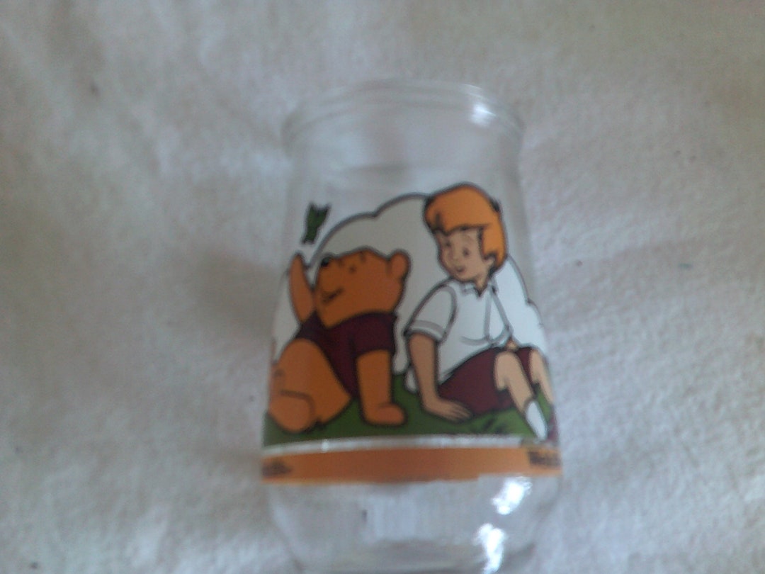 WELCH'S WINNIE the POOH Vintage Glass Jelly Jar Pooh's Great Adventure ... WELCH'S WINNIE the POOH Vintage Glass Jelly Jar Pooh's Great Adventure ...