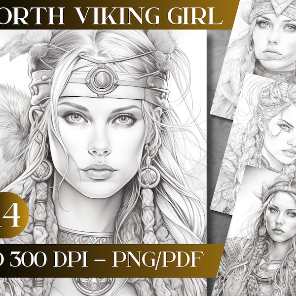 Viking Grayscale - Etsy