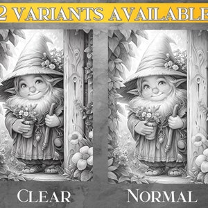 Gnomes Life Grayscale Coloring Book Adult. Whimsical World of - Etsy