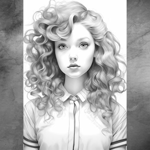 20 Grayscale Picture to Color for Adults Featuring Beautiful Divine ...