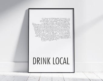 Georgia Drink Local, Beer Poster Print, Digital Download - Etsy