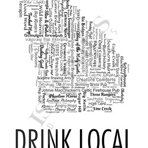 Georgia Drink Local, Beer Poster Print, Digital Download - Etsy