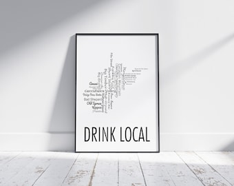 Georgia Drink Local, Beer Poster Print, Digital Download - Etsy