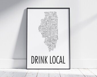 Georgia Drink Local, Beer Poster Print, Digital Download - Etsy
