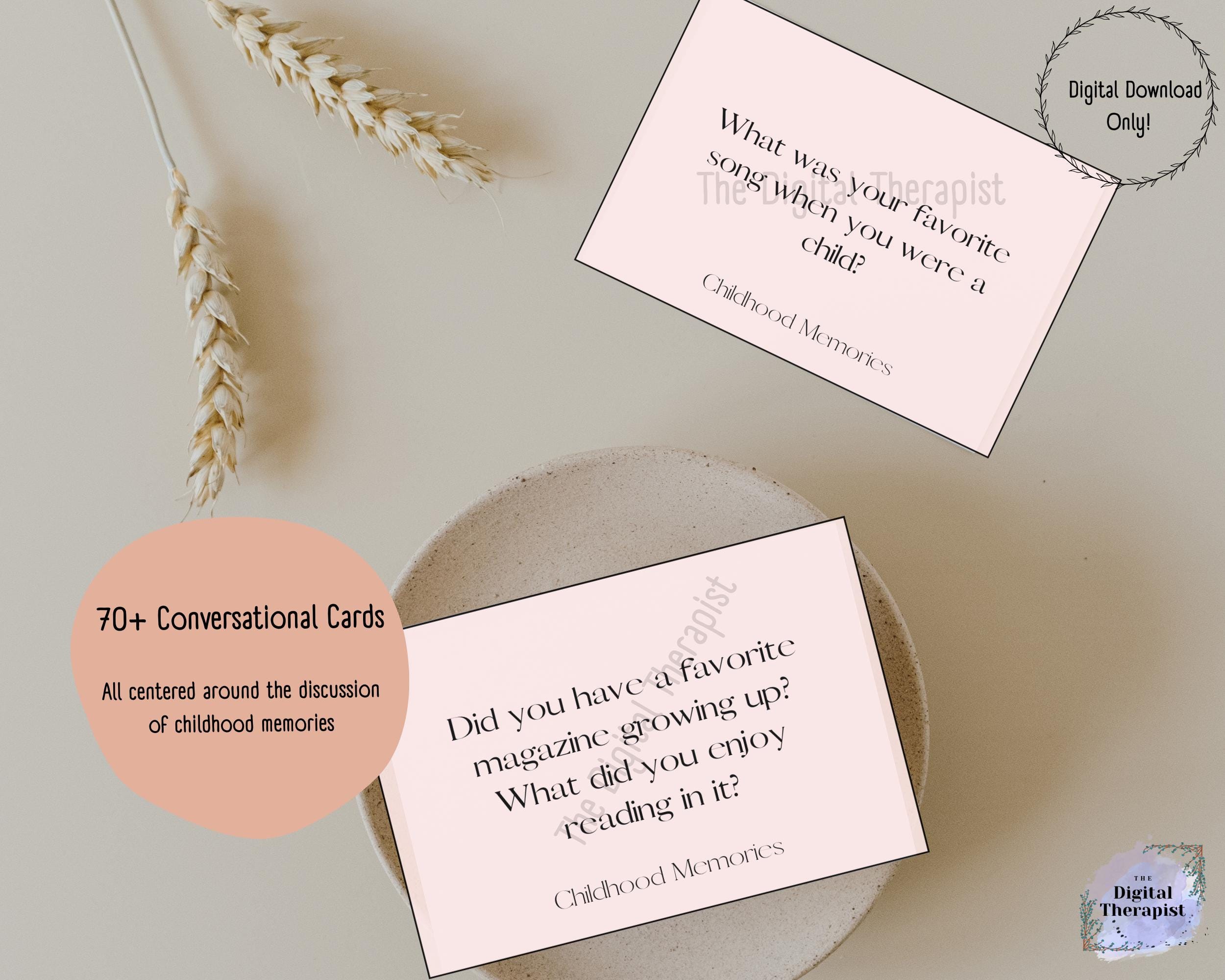 Dementia Care 70+ Conversational Cards | Reminiscing Activity for ...