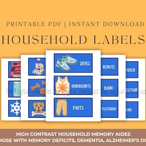 Dementia Care Blue Labels Alzheimer's & Memory Loss Support Senior Care ...