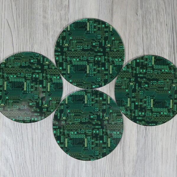 Circuit Board Coaster - Etsy
