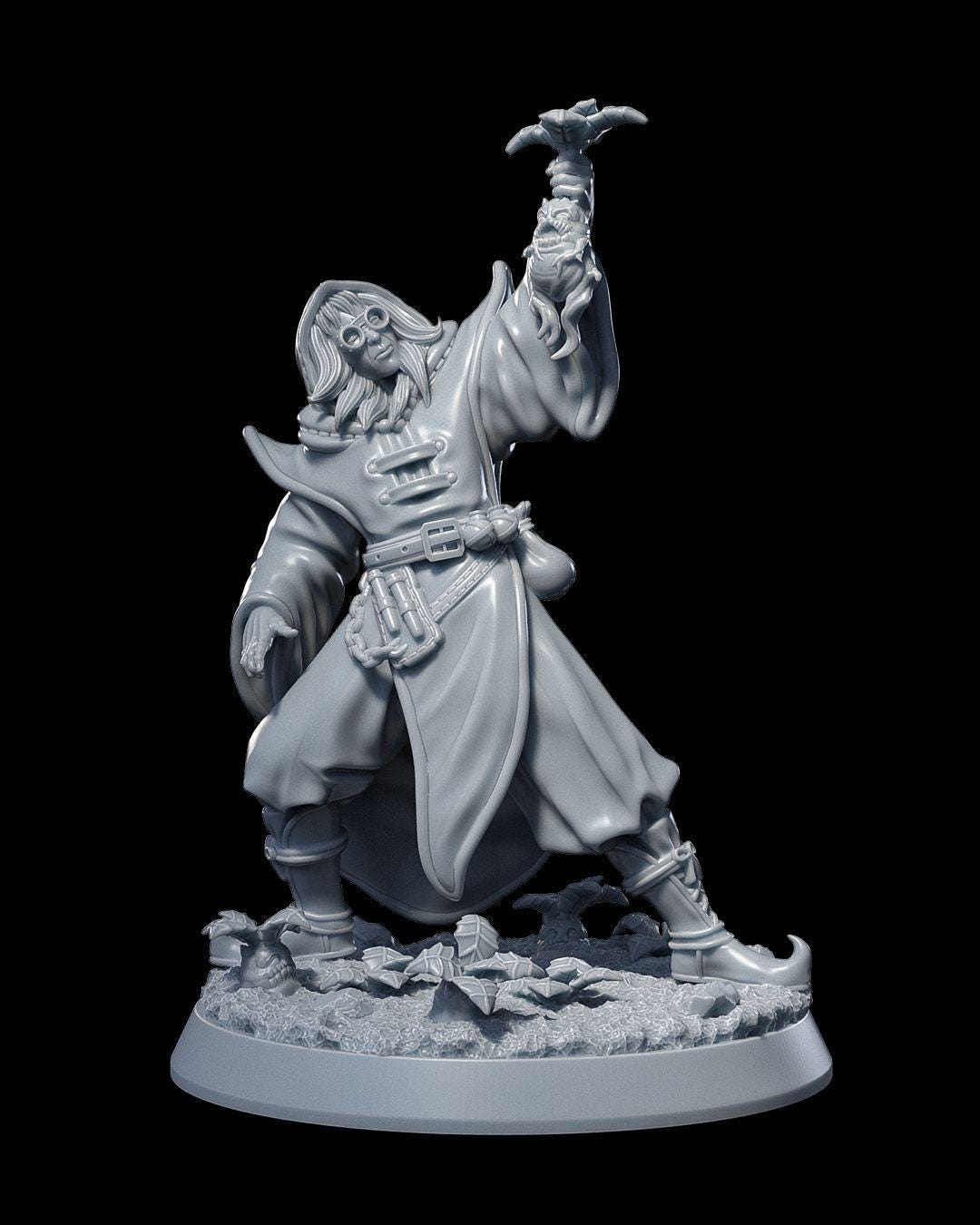 Alchemist RPG Model W/ Base | 32mm and 75mm Scale Options | D&D ...