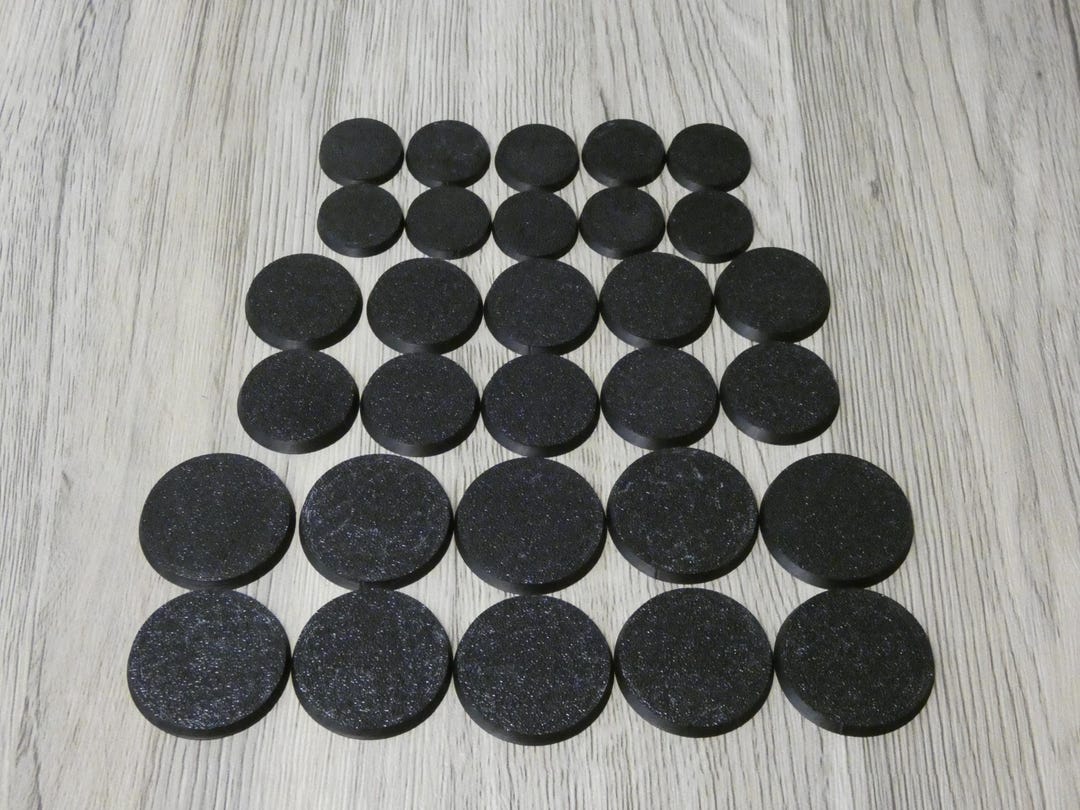 Warhammer Bases Embedded Magnets | Many Round Variants Available | Old ...