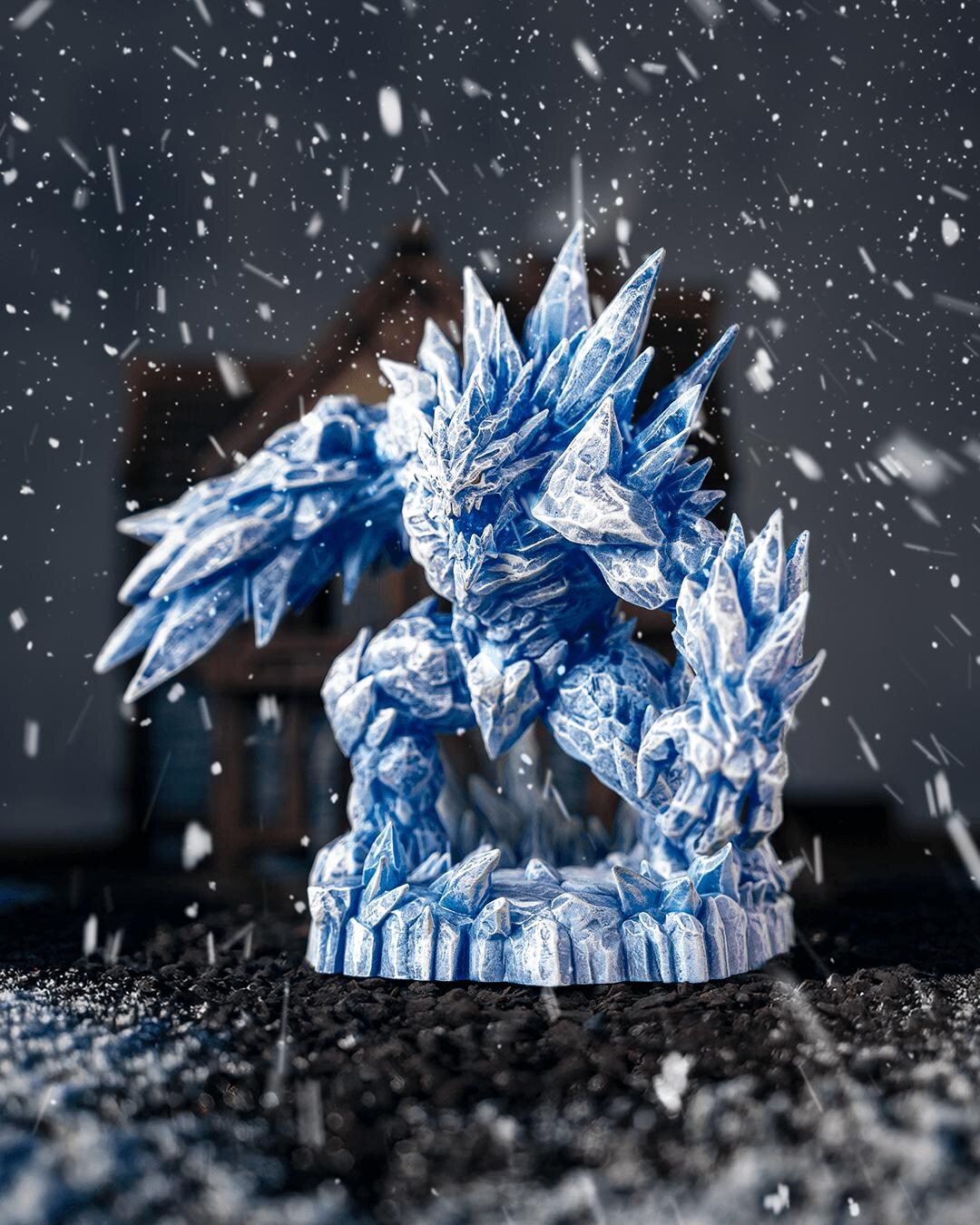 Glacier Golem RPG Model W/ Base | 32mm and 75mm Scale Options | D&D ...