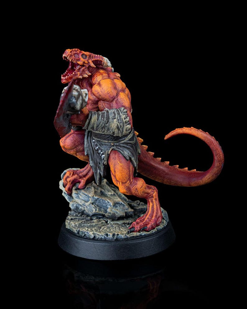 Dragonborn Barbarian RPG Model | 32mm and 75mm Scale Options | D&D ...