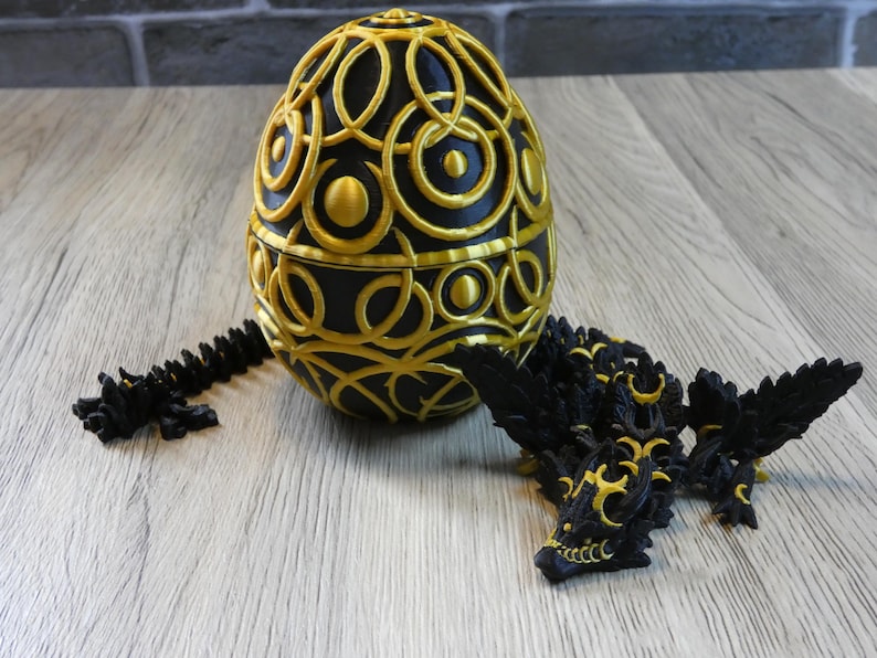 Articulated Lunar Dragon | 3D Printed | Many Color Options! | Dragon ...