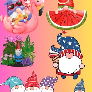 41 Summer Fun Gnomes, Are so Cute - Etsy