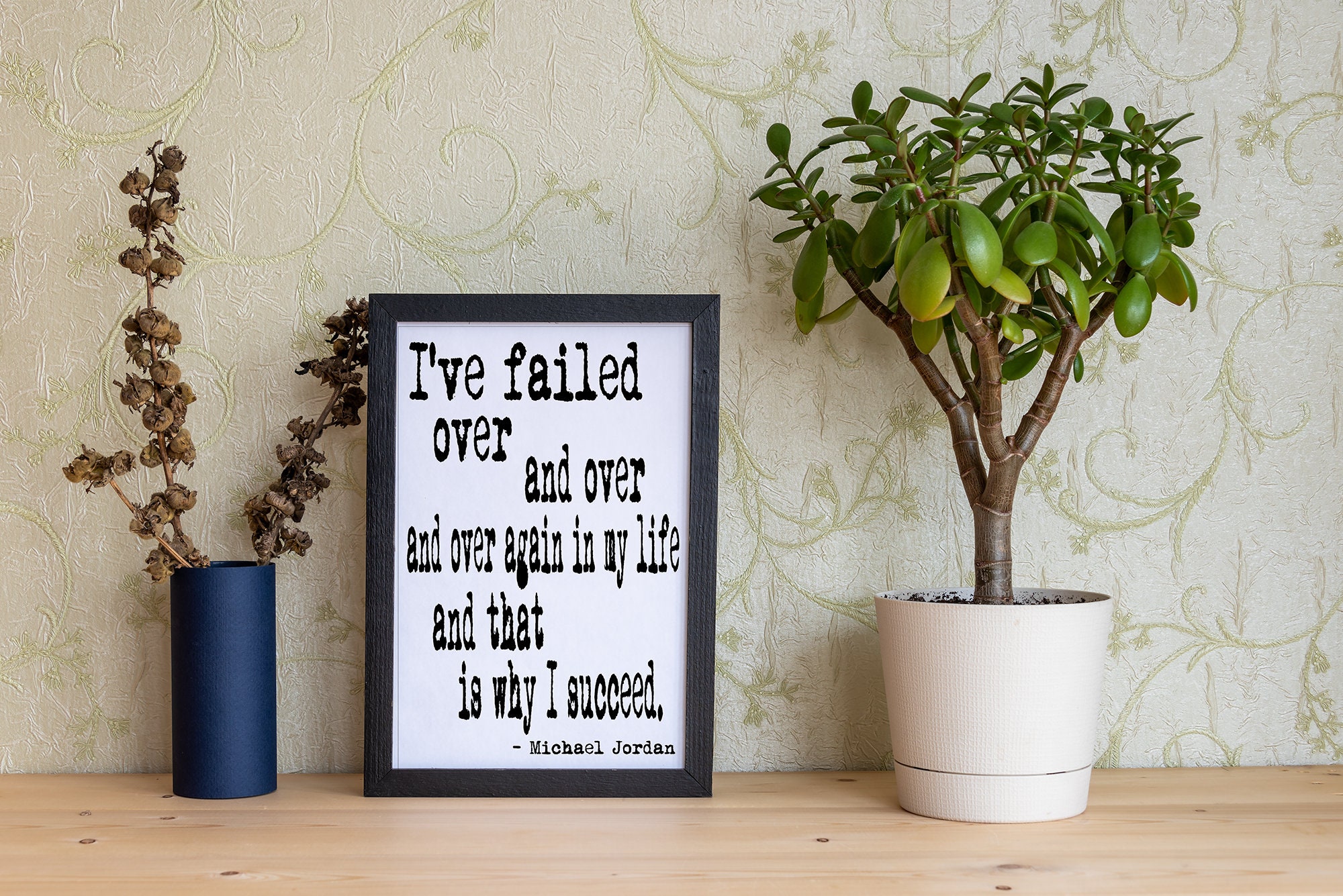 Michael Jordan I've Failed Quote - Etsy