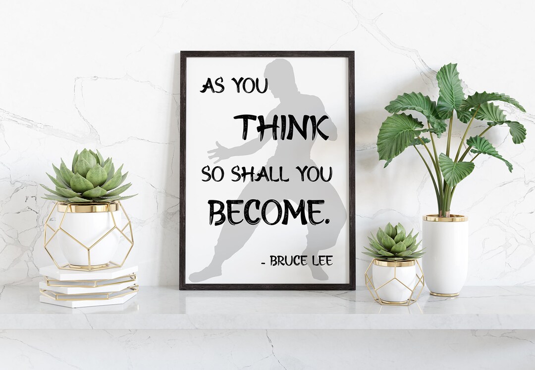 Bruce Lee Inspirational Self-print Poster - Etsy