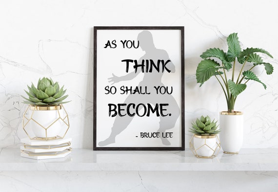 Bruce Lee Inspirational Self-print Poster - Etsy