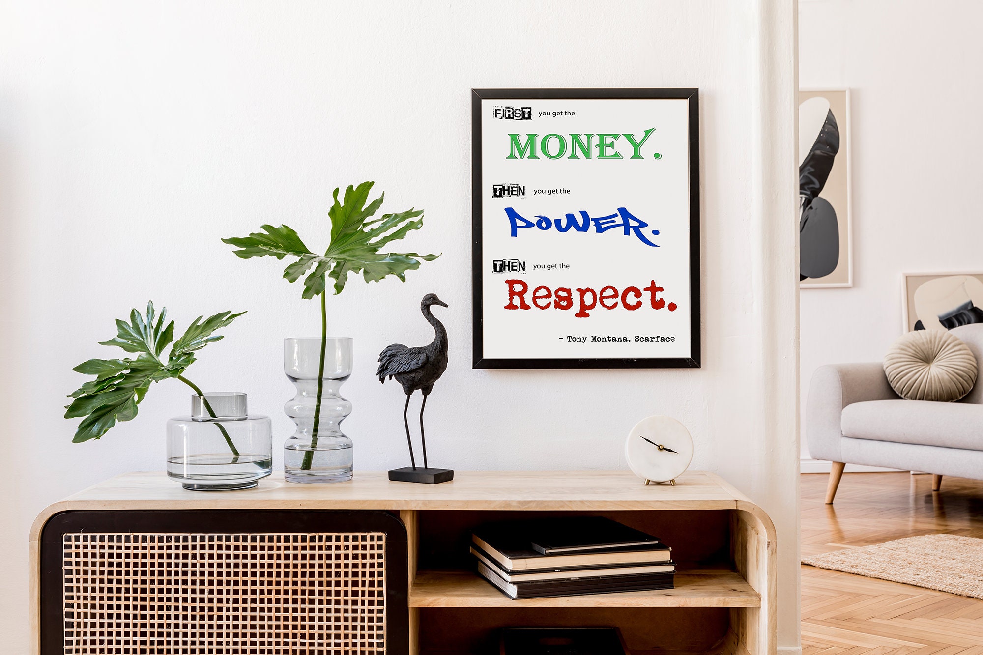 Money Power Respect Scarface Quote