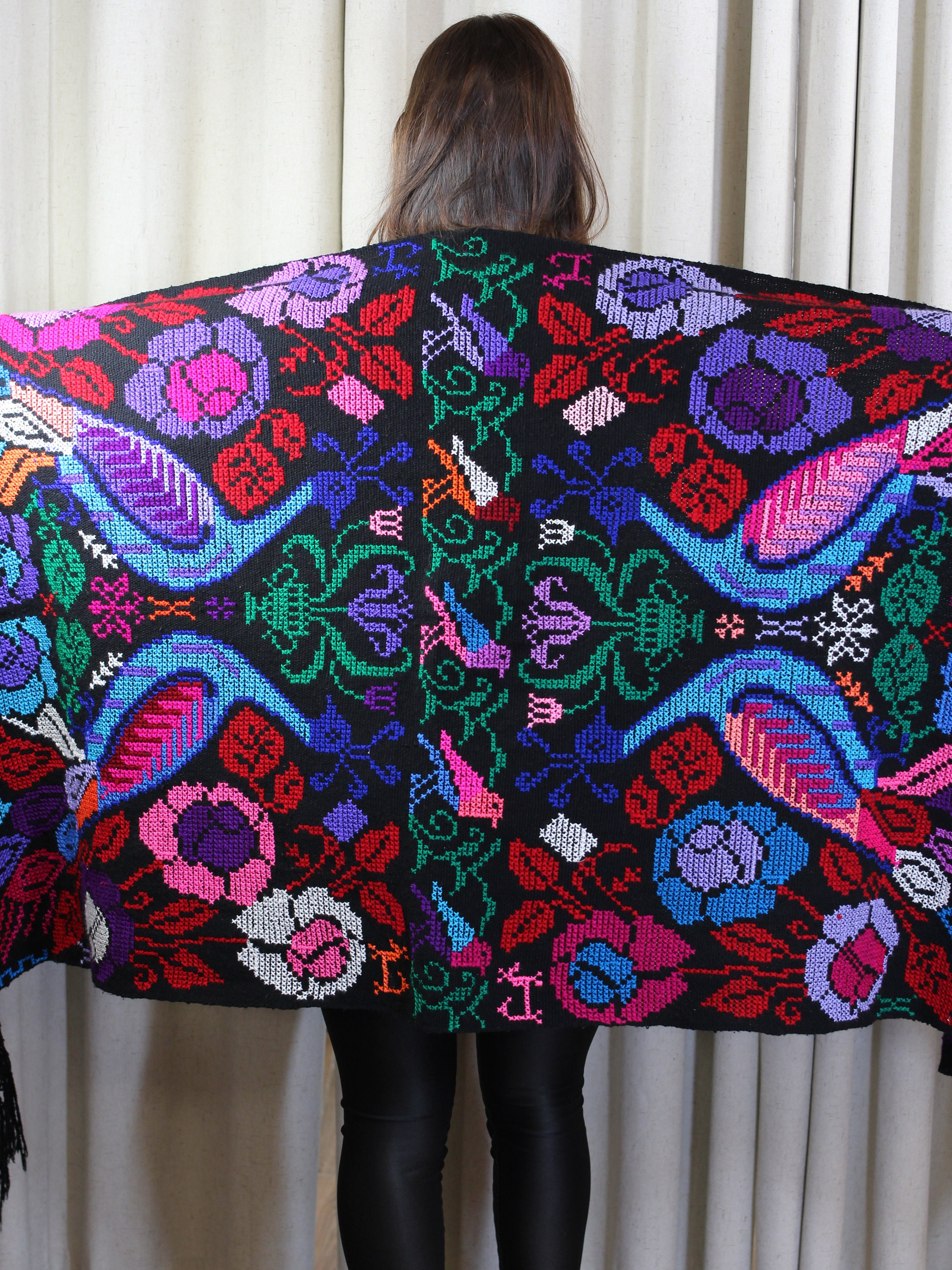 Woven | Hand-embroidered Rebozo - Etsy