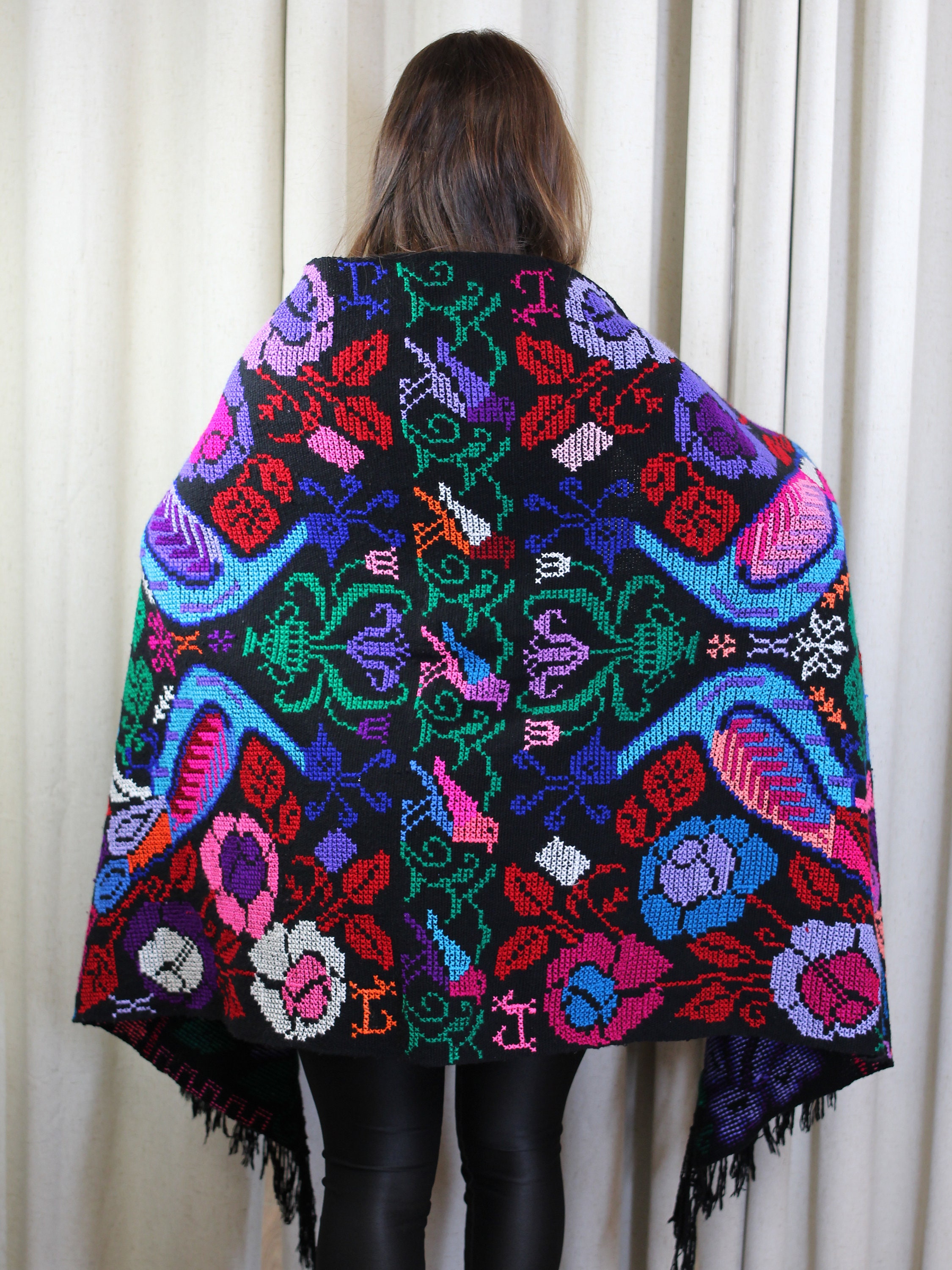 Woven | Hand-embroidered Rebozo - Etsy