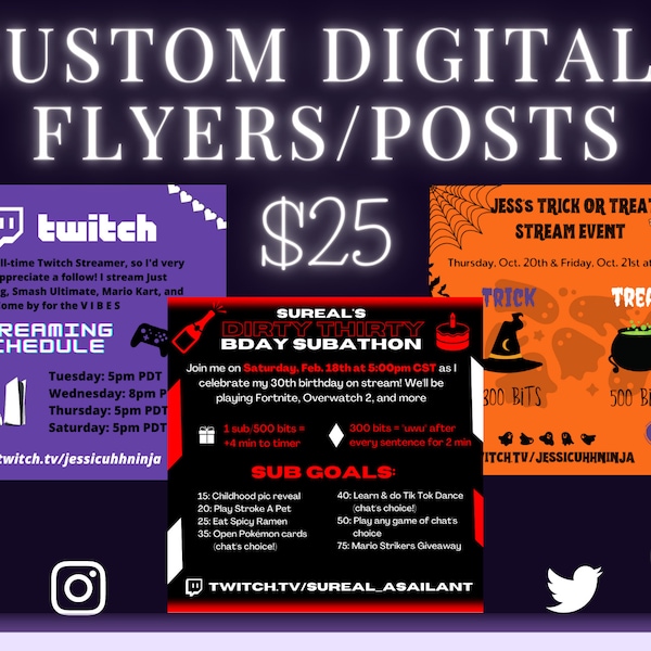 Twitch Subathon Template - Etsy