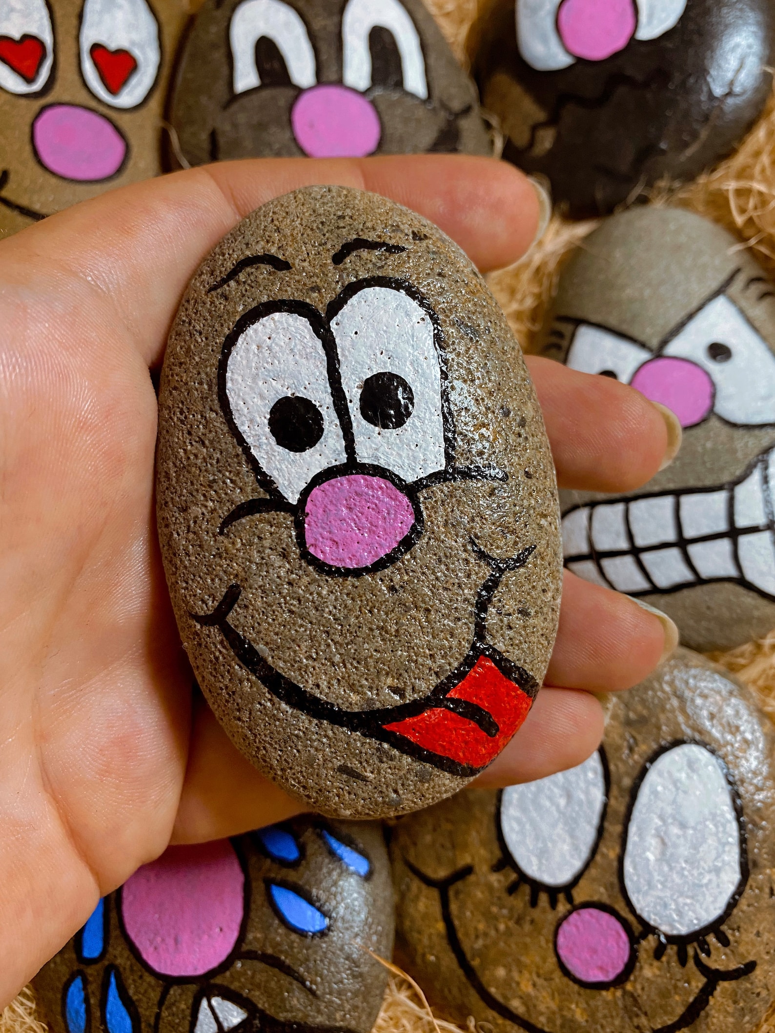 Montessori Emotion Stone Set Emotional Intelligence Education - Etsy